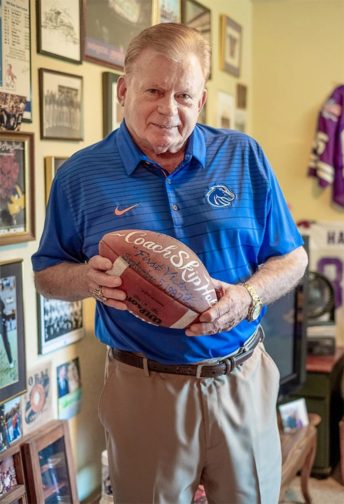 Merle “Skip” Hall recently released a new book about his coaching career.